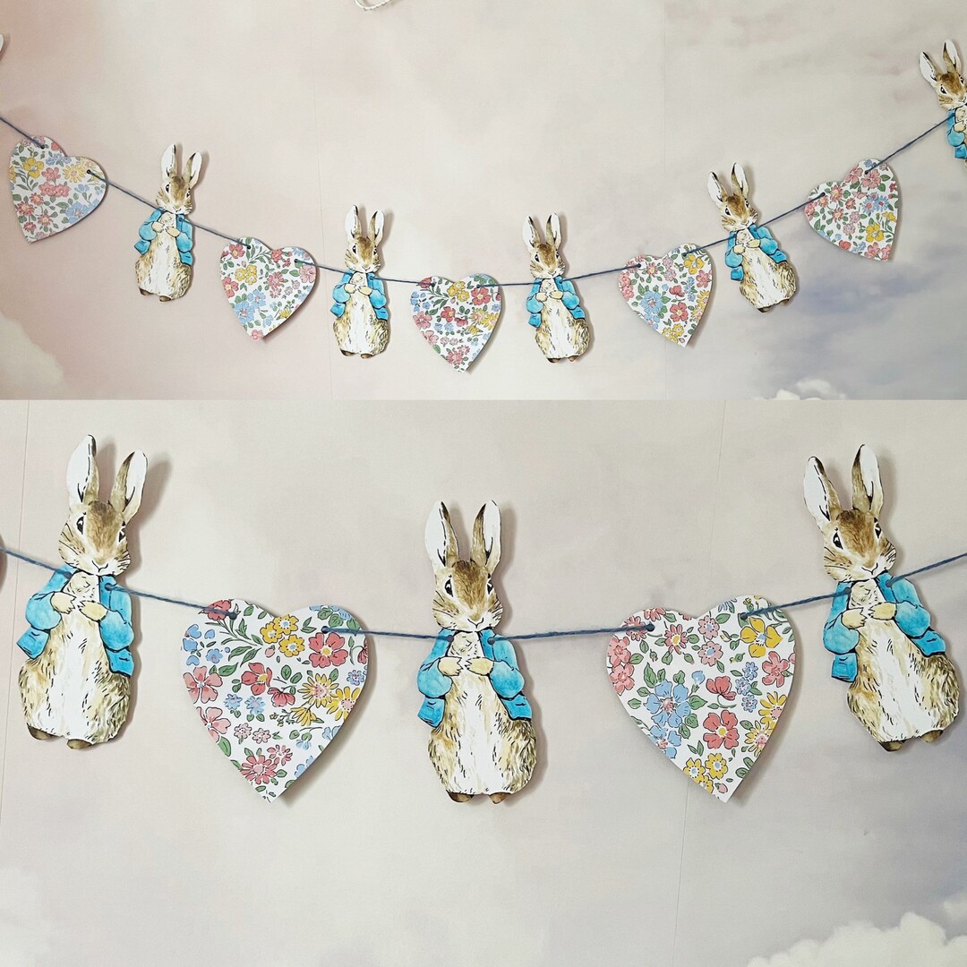 Peter Rabbit Garland Bunting Easter Decoration - Etsy