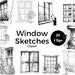 Window Sketches Clipart, Window Sketches, Pencil Window Sketches ...