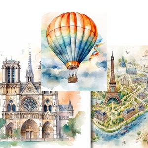 French Clipart, France Clip Art, Paris Icons, Paris City Illustrations ...