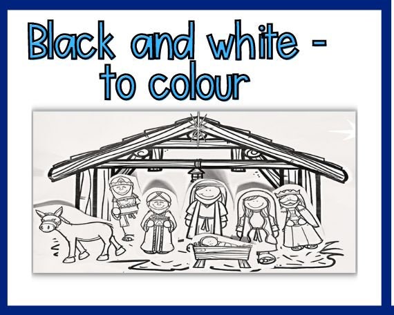 Nativity Craft - Cut and Paste Activity - Etsy