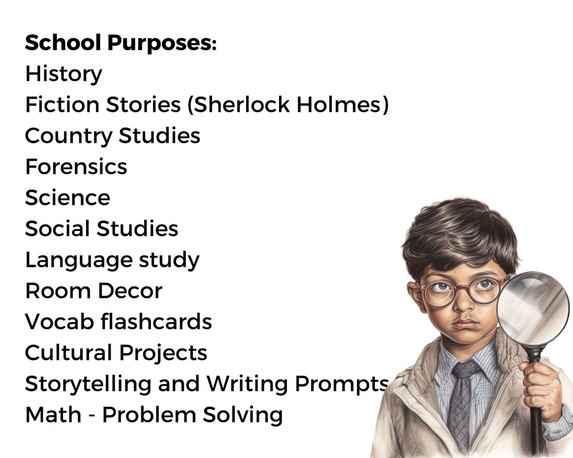 Detective Clip Art, Spy Clipart, Detective Illustrations, Book ...