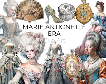 Marie Antoinette 18th Century Paper Doll Cutout Digital - Etsy