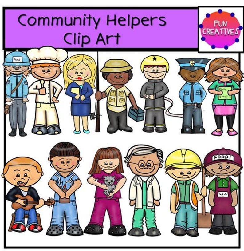 Community Helpers Clip Art Clip Art Helper Clip Art People | Etsy