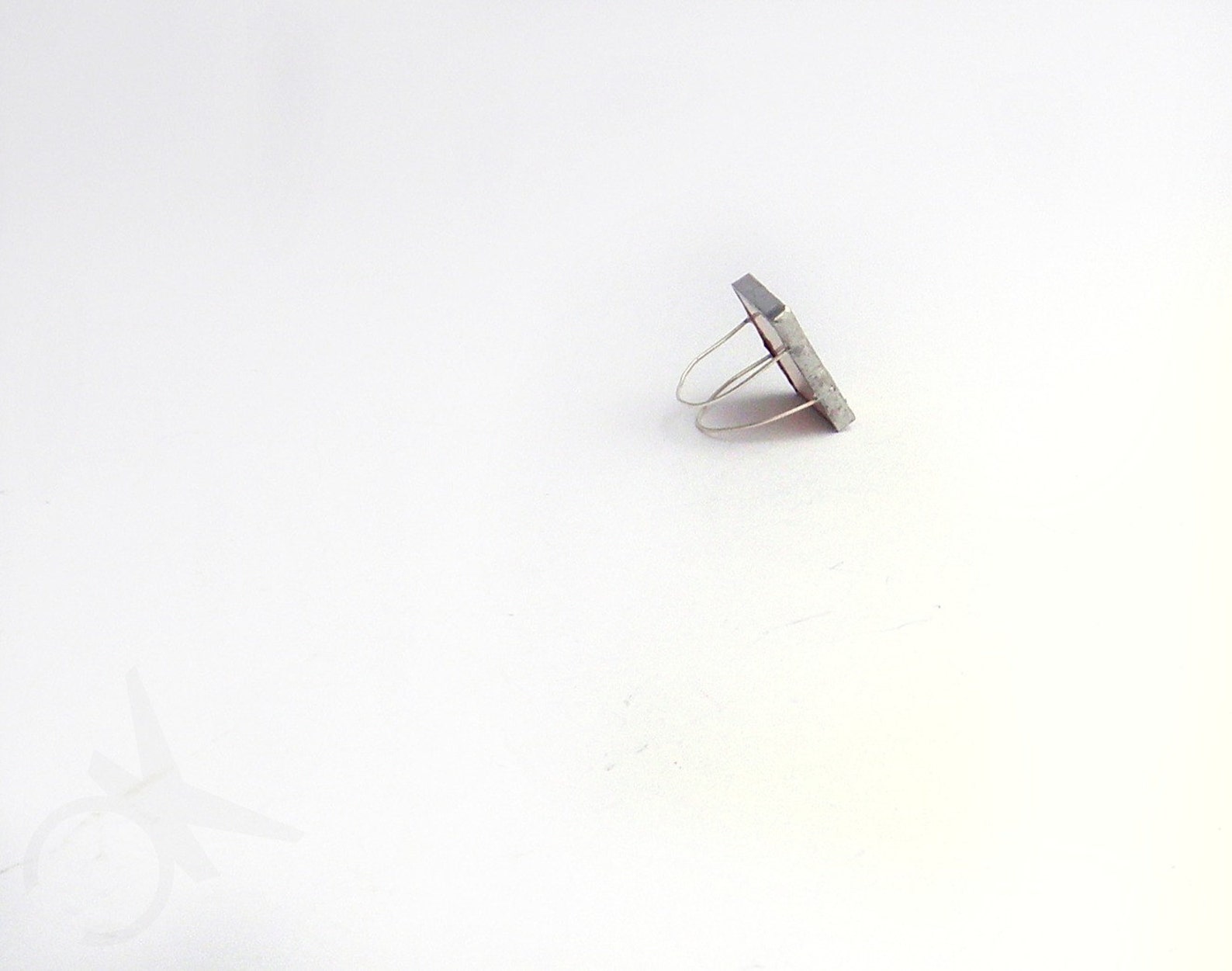 Wedding Ring Squared Glass Ivory Color - Etsy