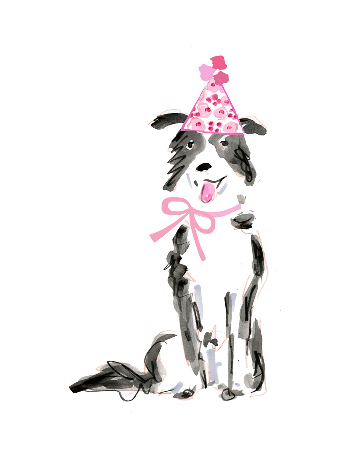 Birthday Dogs Clip Art Collection Watercolor Dogs - Etsy