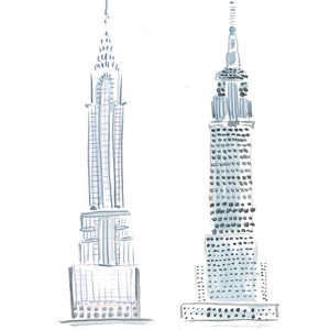 Newyork City Clip Art Collection, Watercolor Clip Art, City Clip Art ...