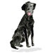 Black Lab Clipart, Black Lab PNG, Black Lab Mom, Black Lab With Floral ...