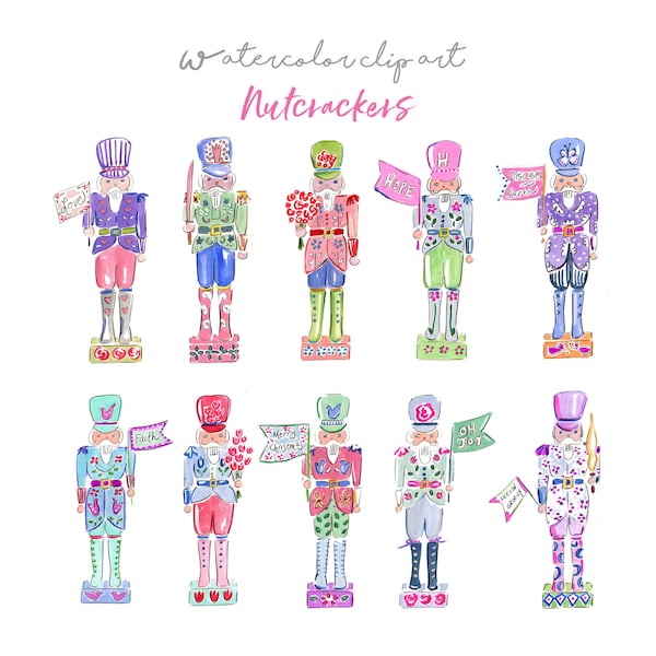 Pastel Nutcrackers - Etsy