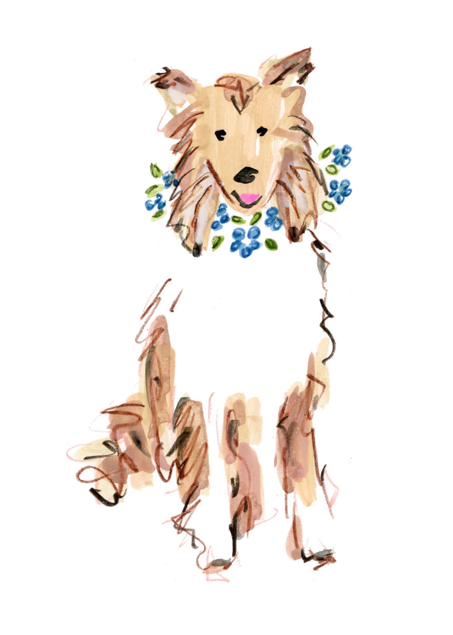 Watercolor Dogs Digital Clip Art Dog Breeds Watercolor - Etsy