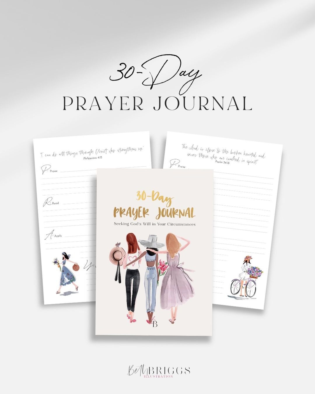 Digital Printable 30 Day Bible Study Guide Journal for Women, 30 Day ...
