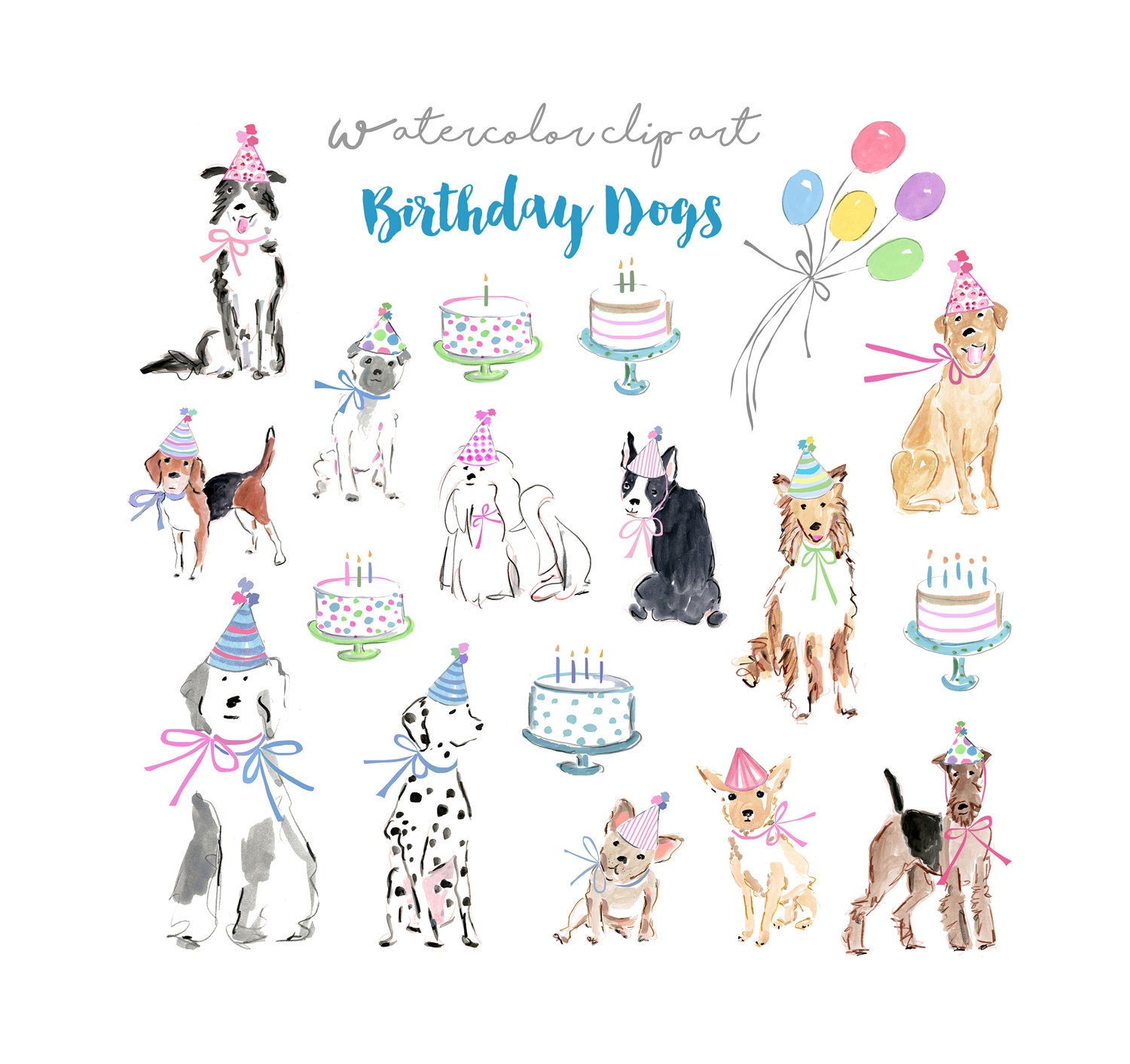 Puppy Dog Birthday Clipart