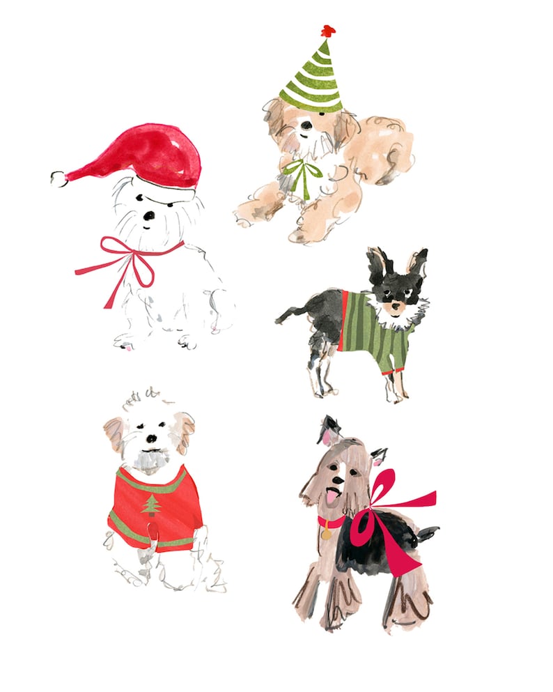 Watercolor Dogs Clip Art Collection, Watercolor Dogs Large Collection ...