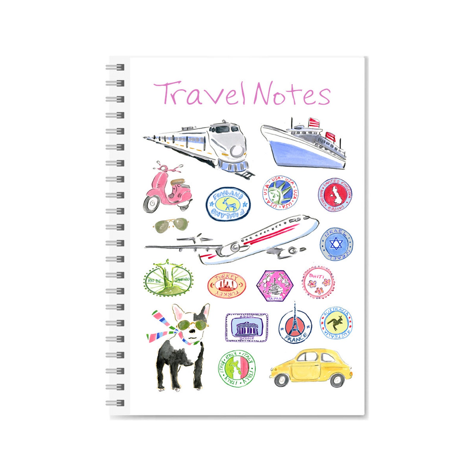 Travel Clip Art Collection Watercolor Clip Art Travel Clip - Etsy