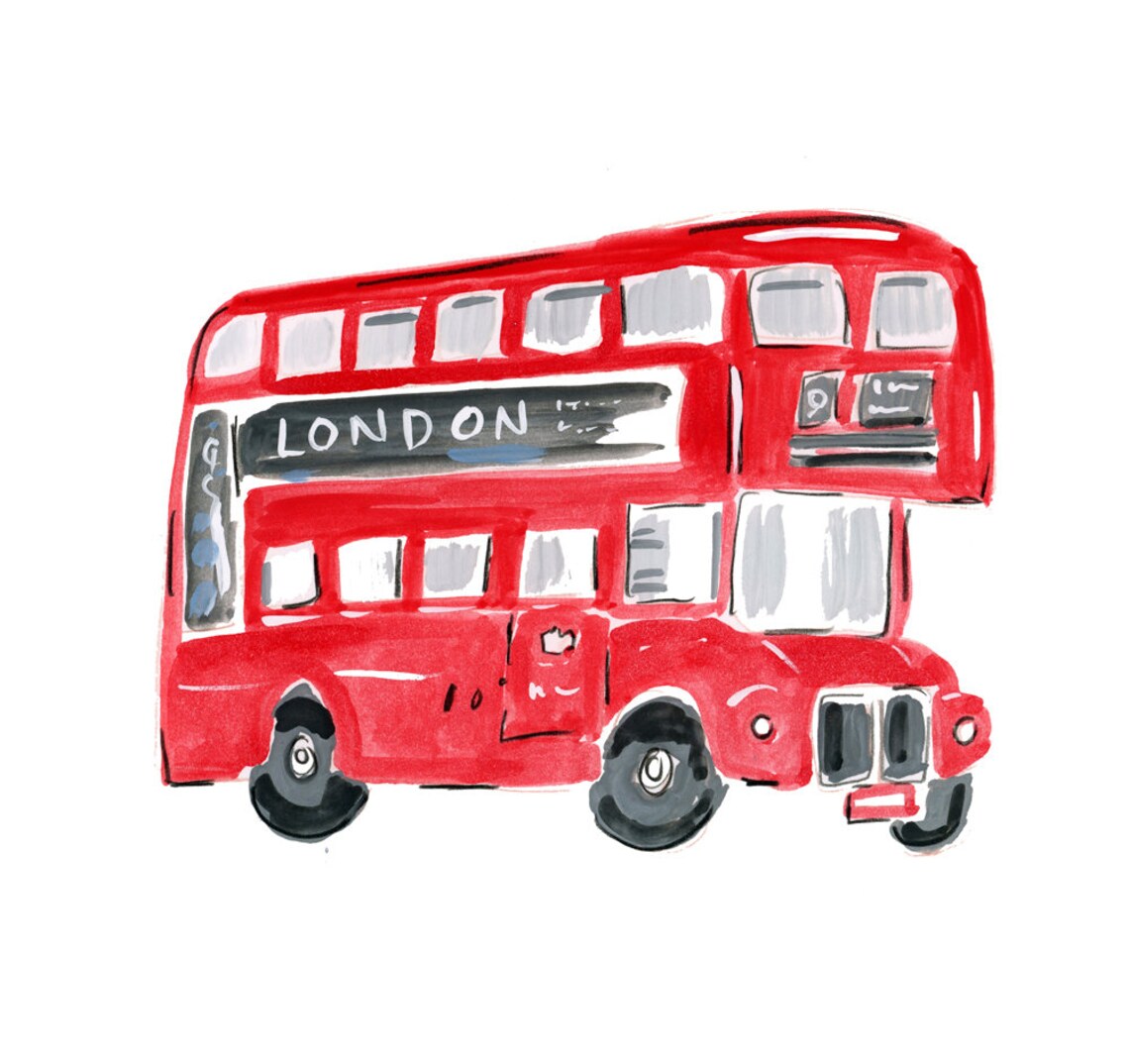 London Clip Art Collection, Watercolor Clip Art, Travel Clip Art ...