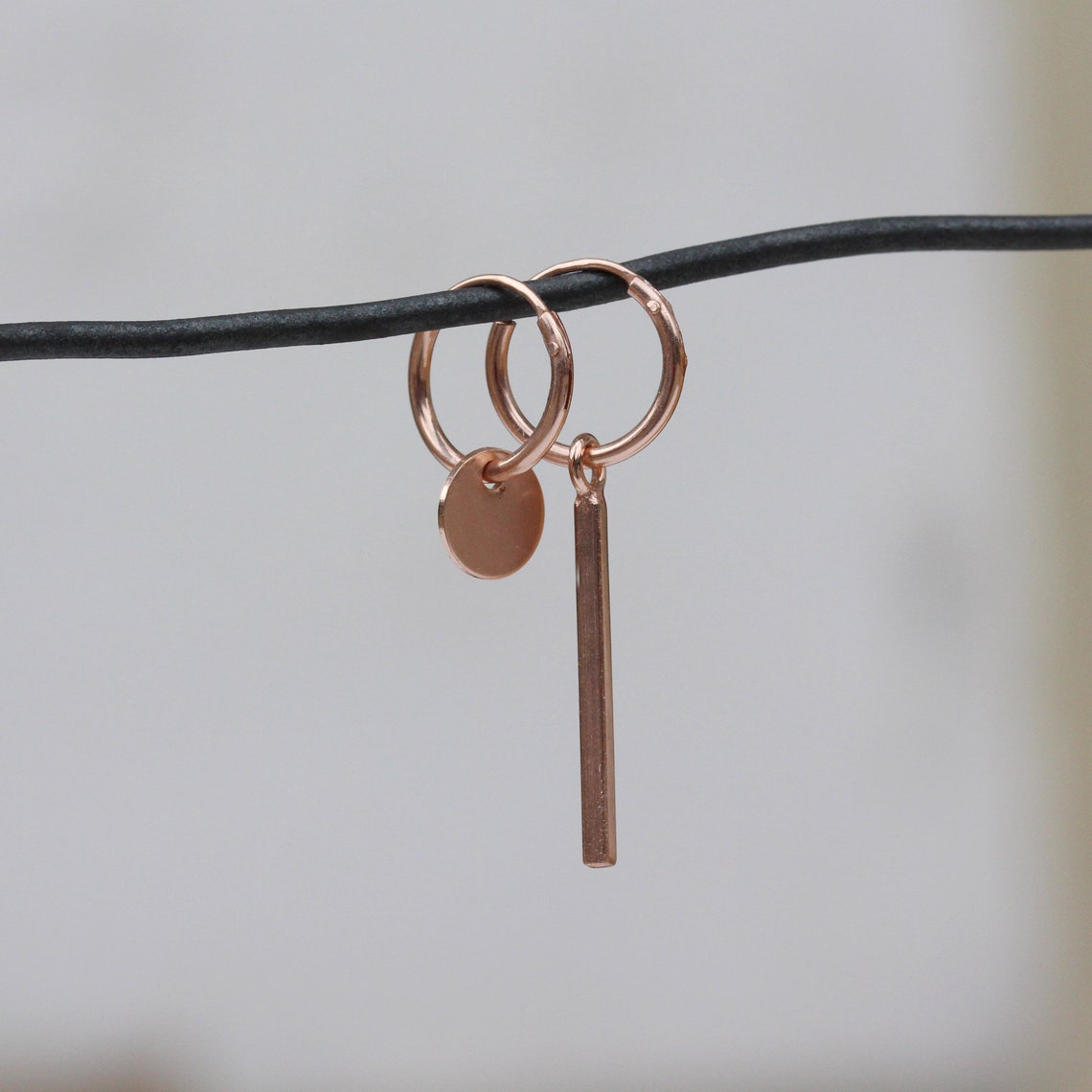 Small Silver Hoops Sleeper Hoops Sterling Silver Earrings - Etsy