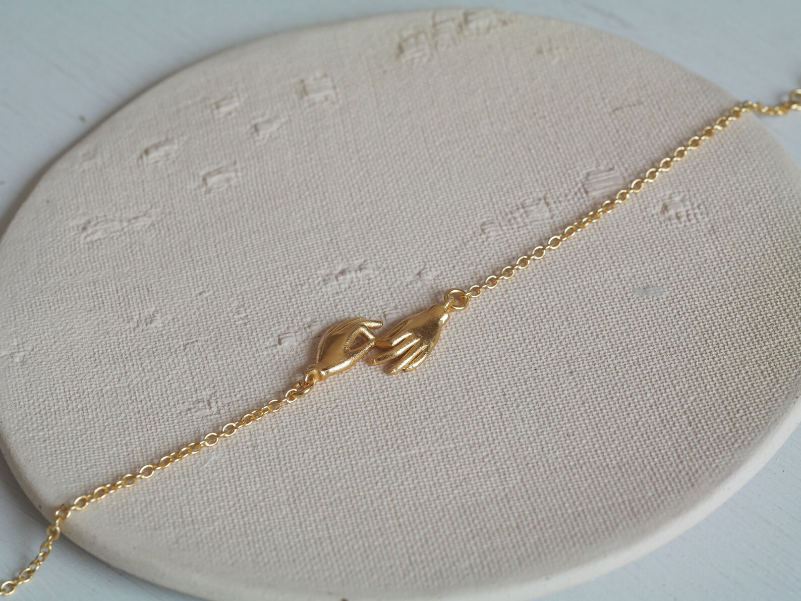 Hands Bracelet in Sterling Silver Handmade Bracelet Two Hands | Etsy