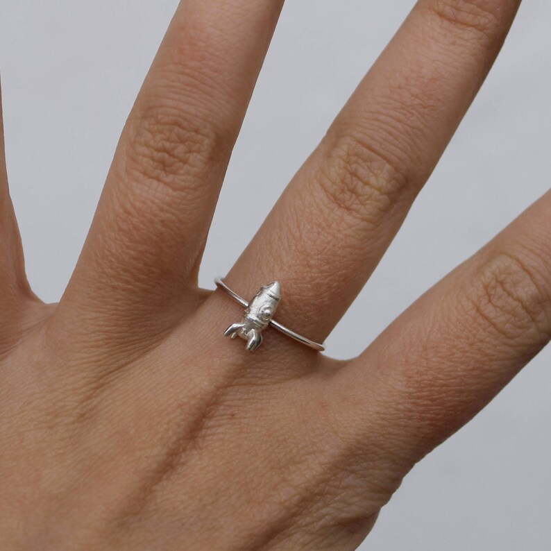 Rocket Ring Sterling Silver Ring Handmade Ring Silver Jewelry | Etsy