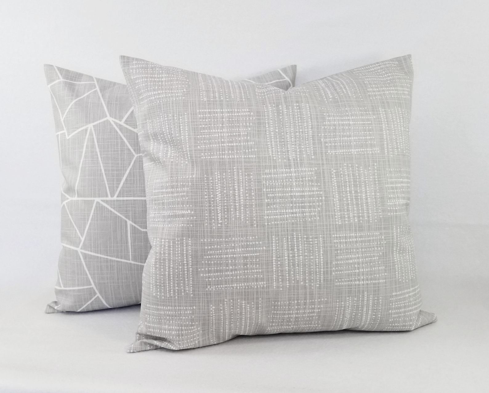 One Warm Grey Pillow Cover, Grey and White Throw Pillow, Decorative ...
