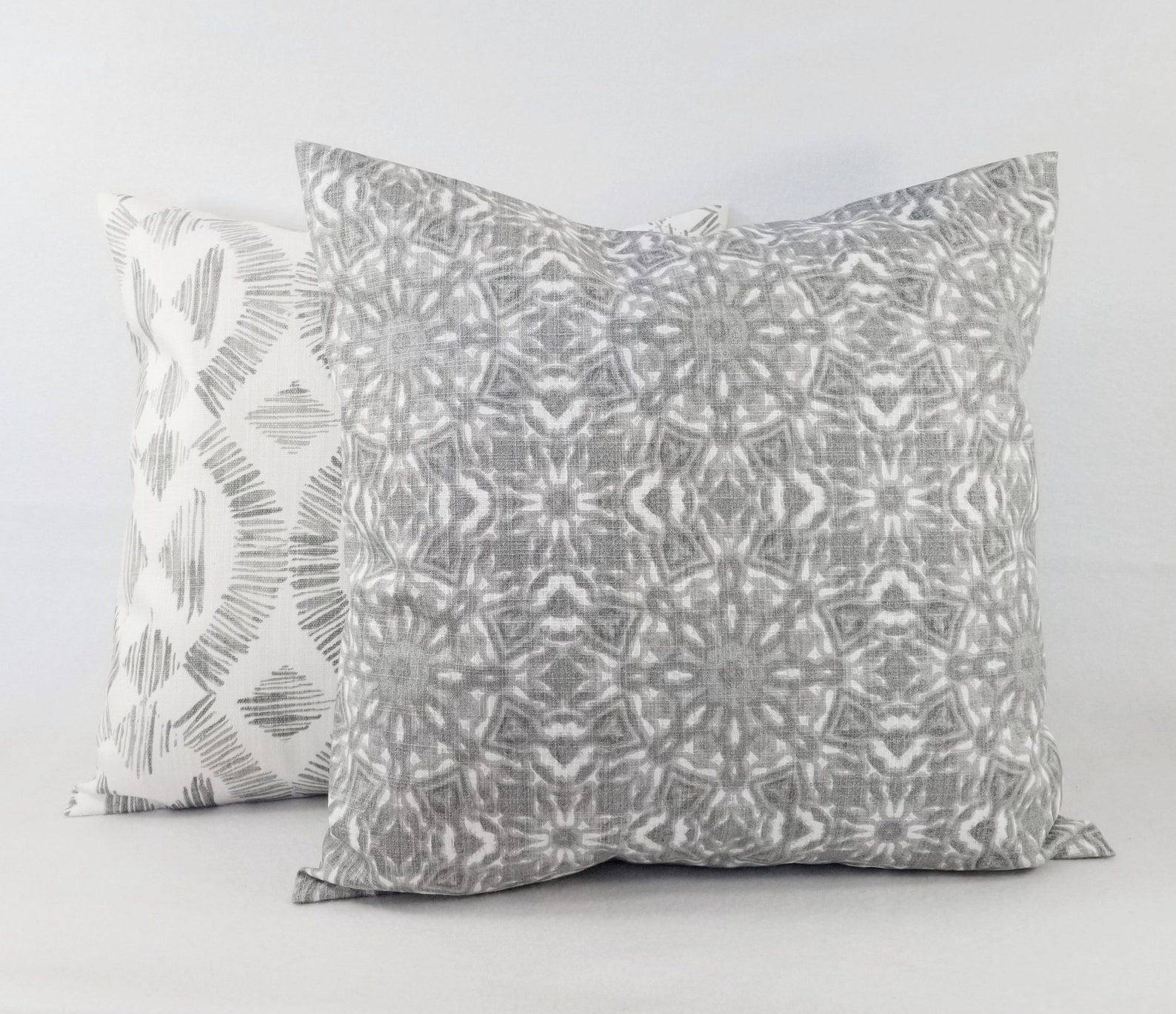 One Warm Grey Pillow Cover Grey and White Throw Pillow - Etsy