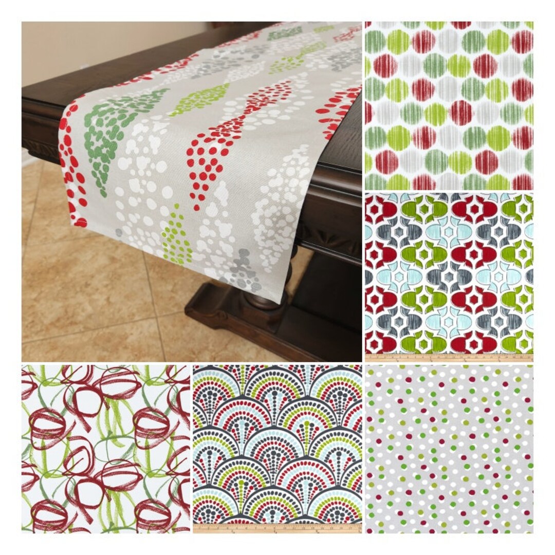 Christmas Table Runner, Custom Size Table Centerpiece, Fabric Table ...