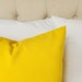 Solid Yellow Pillow Cover Deep Yellow Pillow Sham Linen Pillow Cover ...