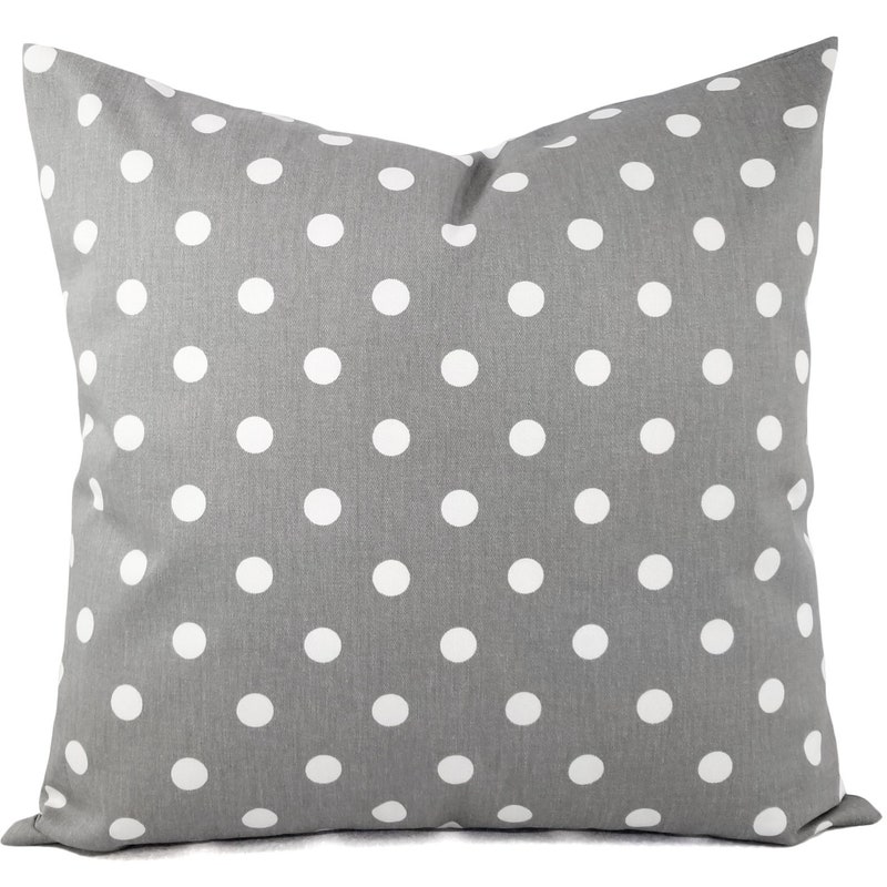 White Grey Pillow - Etsy