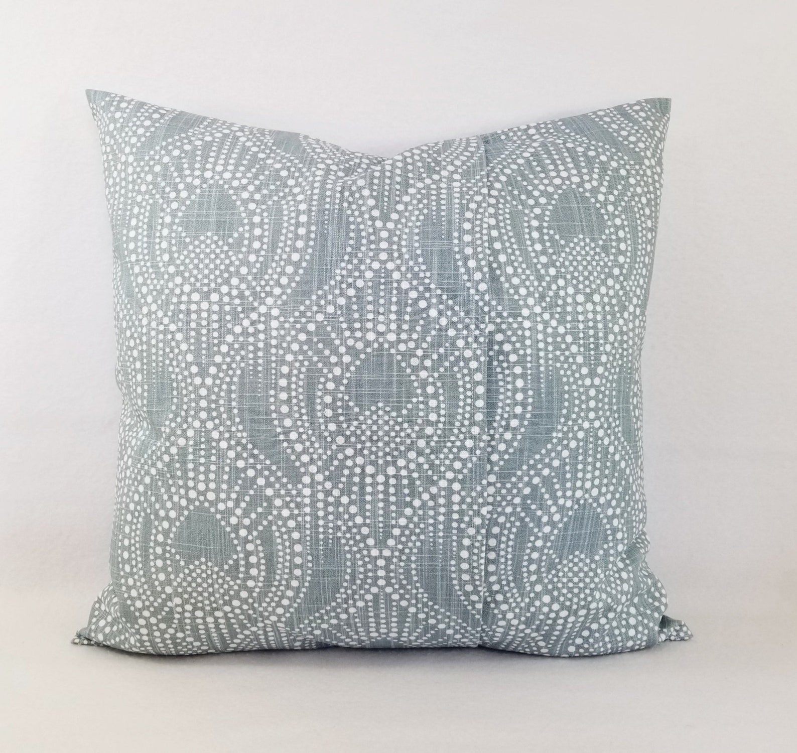 Two Soft Blue Pillow Covers Geometric Pillow Sham Blue - Etsy