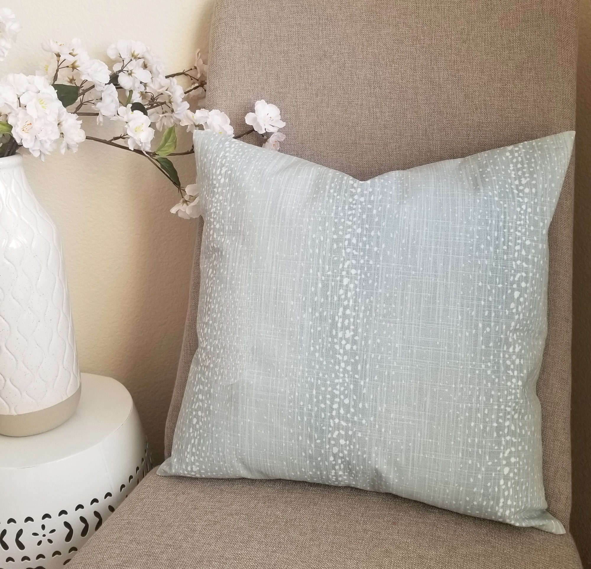 Soft Blue Pillow Cover Blue and White Throw Pillow - Etsy Canada