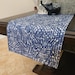 Blue Table Runner, Custom Size Table Centerpiece, Fabric Table Runner ...