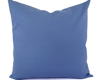 Solid Blue Pillows - Etsy