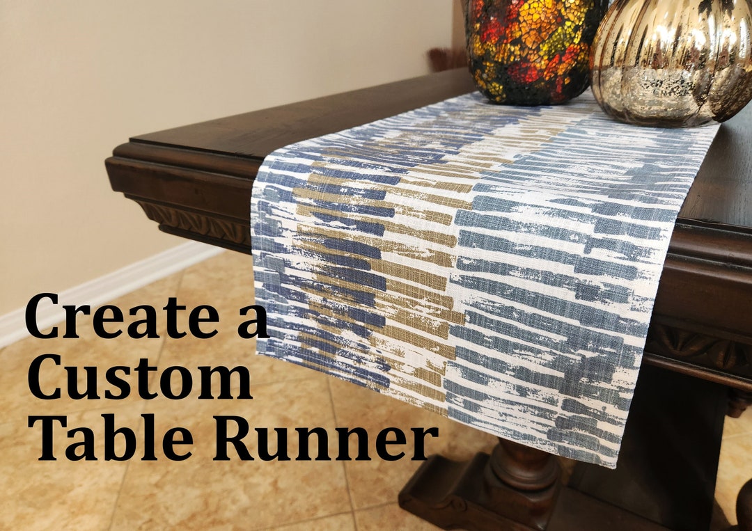 Custom Table Runner Custom Size Table Centerpiece Fabric - Etsy