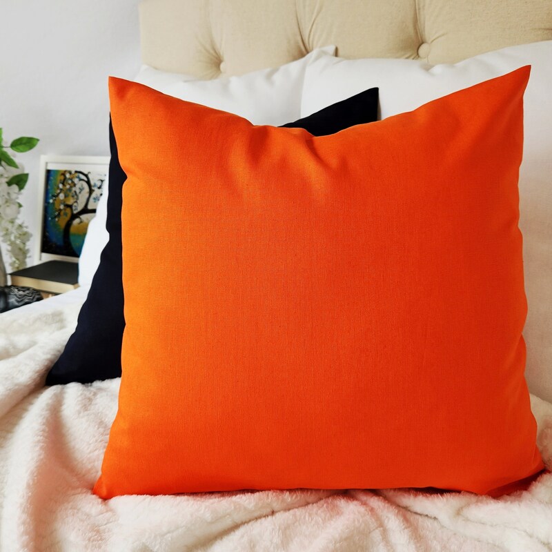 Orange Throw Pillows - Etsy