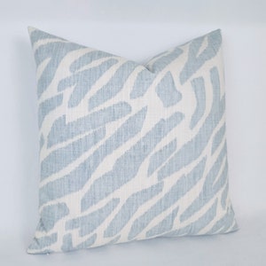 One Decorative Pillow, Soft Blue Pillow Cover, Zebra Pillow Cover ...
