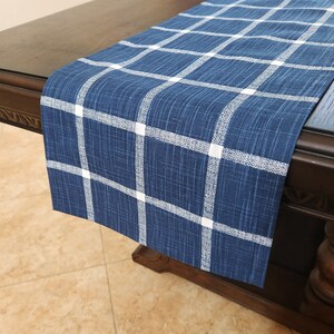 Navy Table Runner Custom Size Table Centerpiece Fabric - Etsy