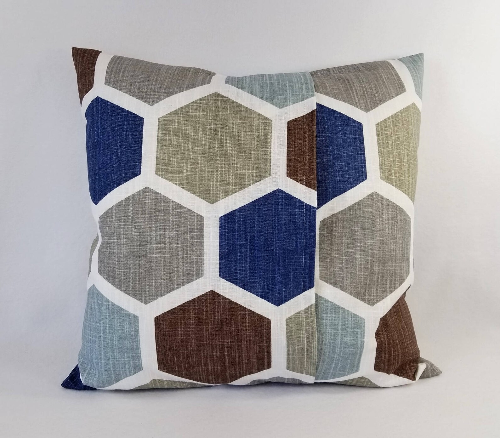 Two Blue Pillow Covers Geometric Pillow Sham Blue Throw - Etsy