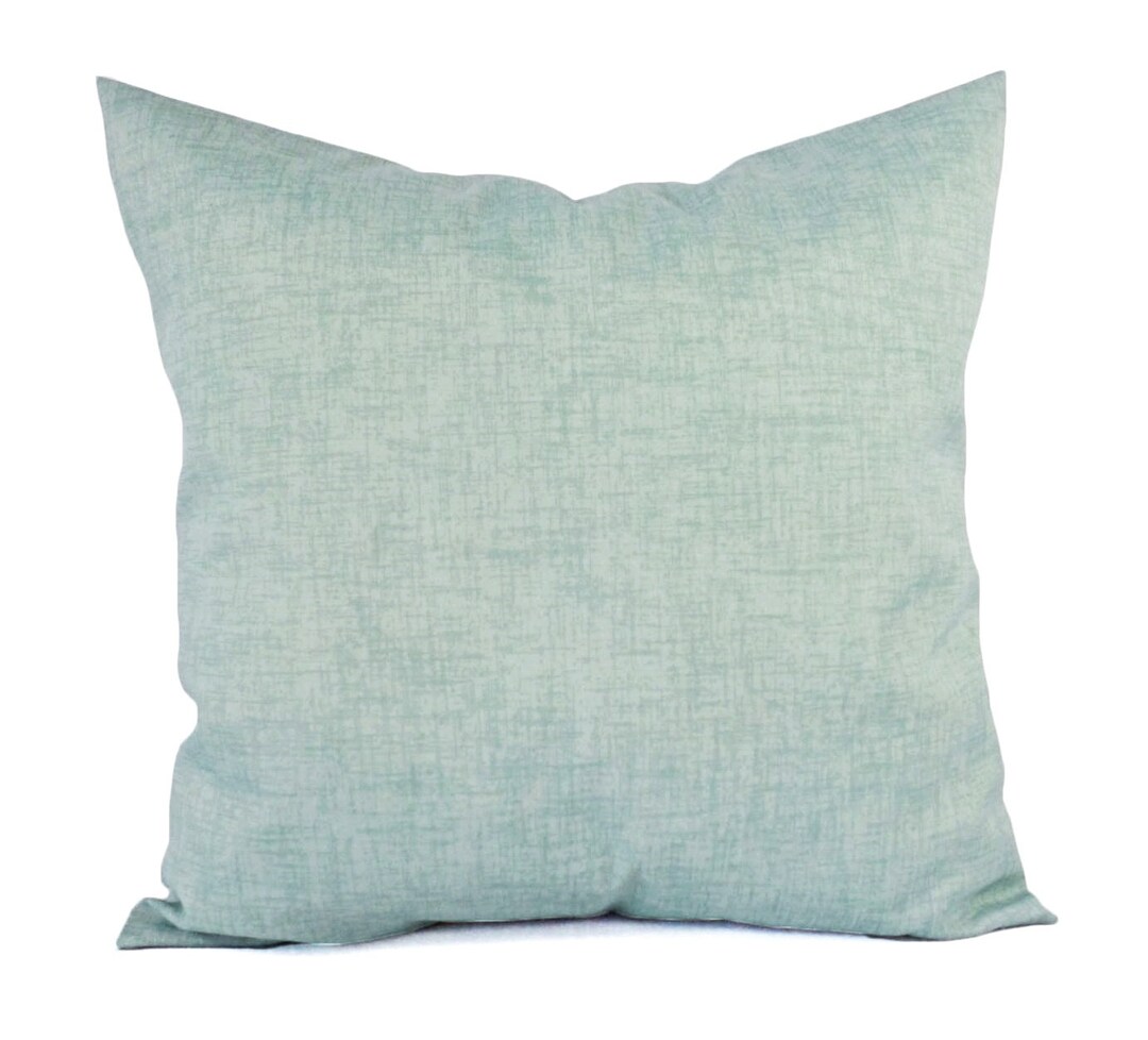 Two Outdoor Pillows, Solid Blue Pillows, Patio Pillows, Outdoor Pillow ...