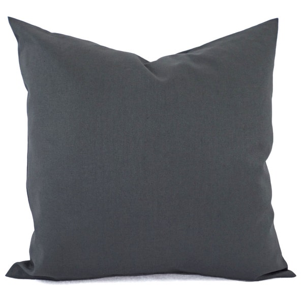 Dark Gray Pillow - Etsy