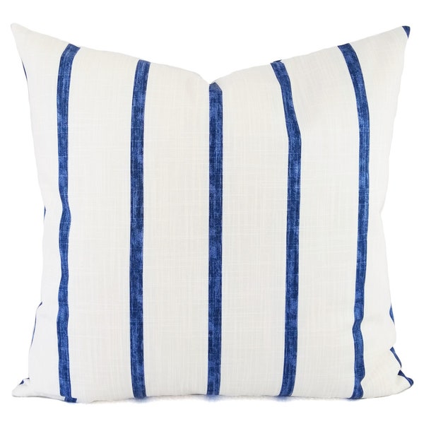 Blue Stripe Pillow - Etsy