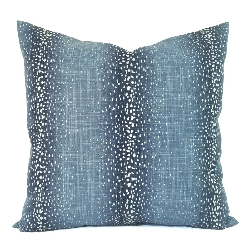 Dark Blue Pillow - Etsy