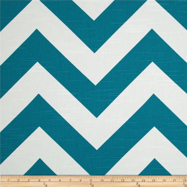 One Turquoise Pillow Cover Deep Turquoise Chevron Throw - Etsy