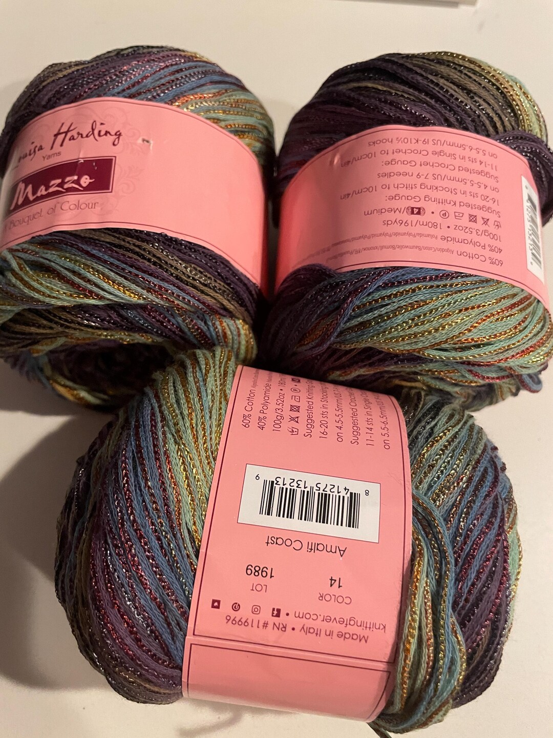 Louisa Harding Mazzo Yarn, 3 Sk, and L.H. Magazine (patterns ...