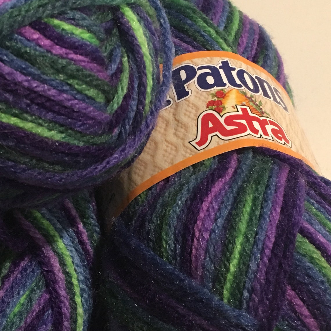 3 Skeins Astra Yarn Patons Electric Blues Shades of Blu and - Etsy
