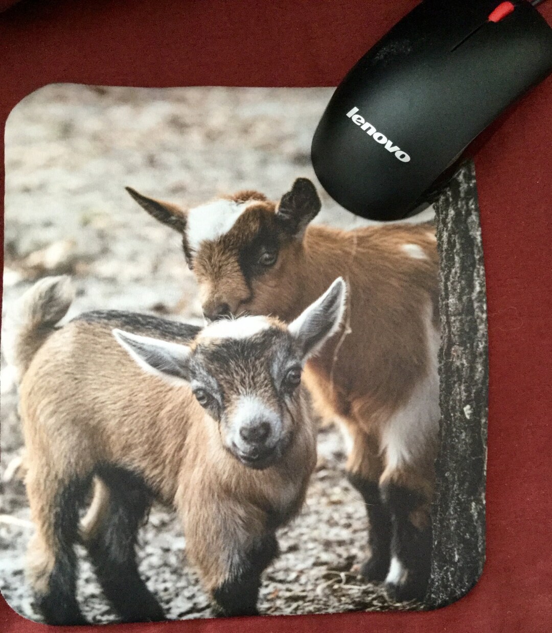 Baby Goat Mouse Pad: Two Old Goats Farm Animals on Your Mouse Pad - Etsy