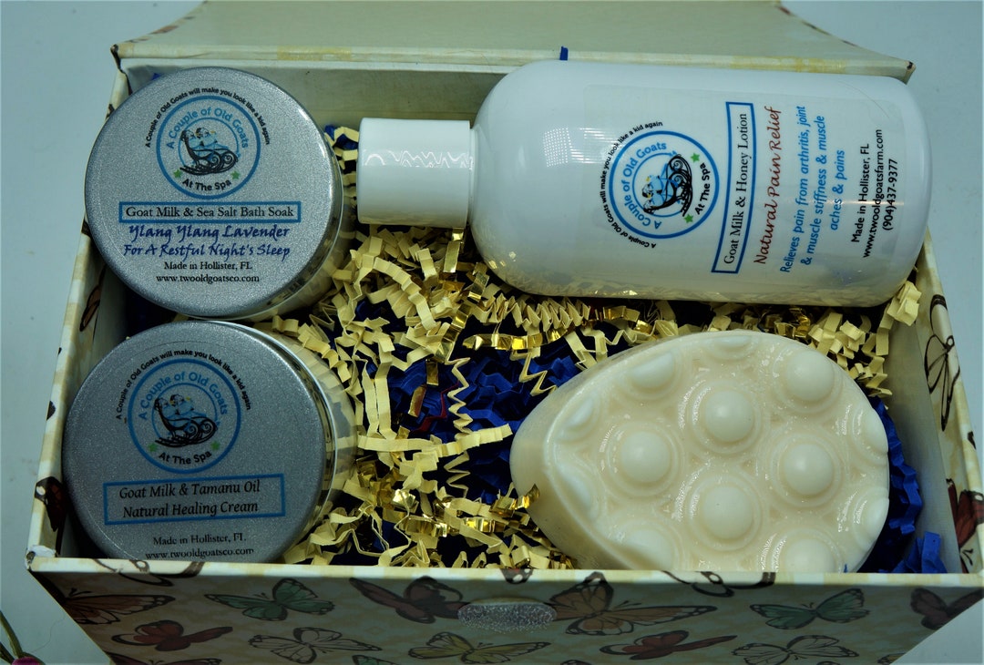 Get Well Soon Gift Box: Goat Milk Pain Relief & Restful Sleep - Etsy