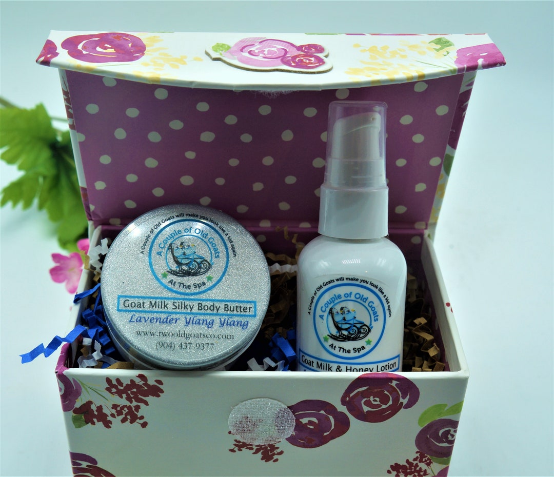 Goat Milk Gift Box Set- With Goat Milk Silky Body Butter and Goat Milk ...