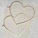 LARGE HEART HOOPS - Big Heart Hoop Earrings - Large Gold Heart Hoops ...