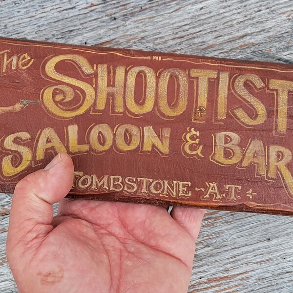 Wood Saloon Sign - Etsy