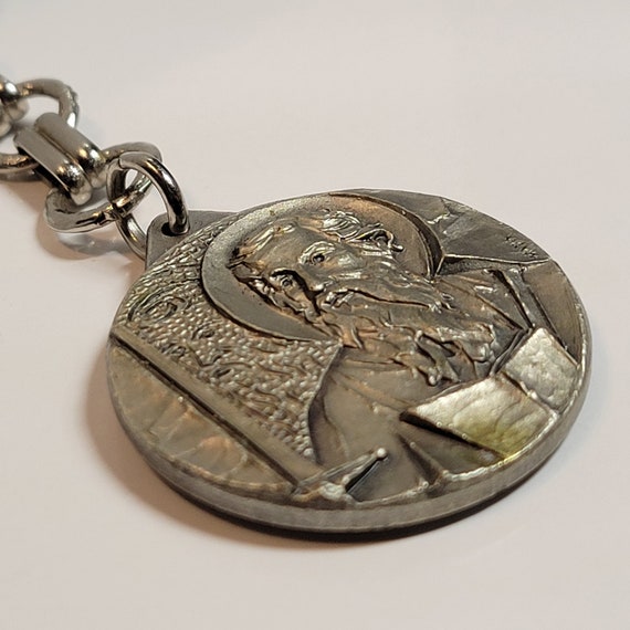 Catholic Saint Paul The Apostle Pewter Keychain. - Gem