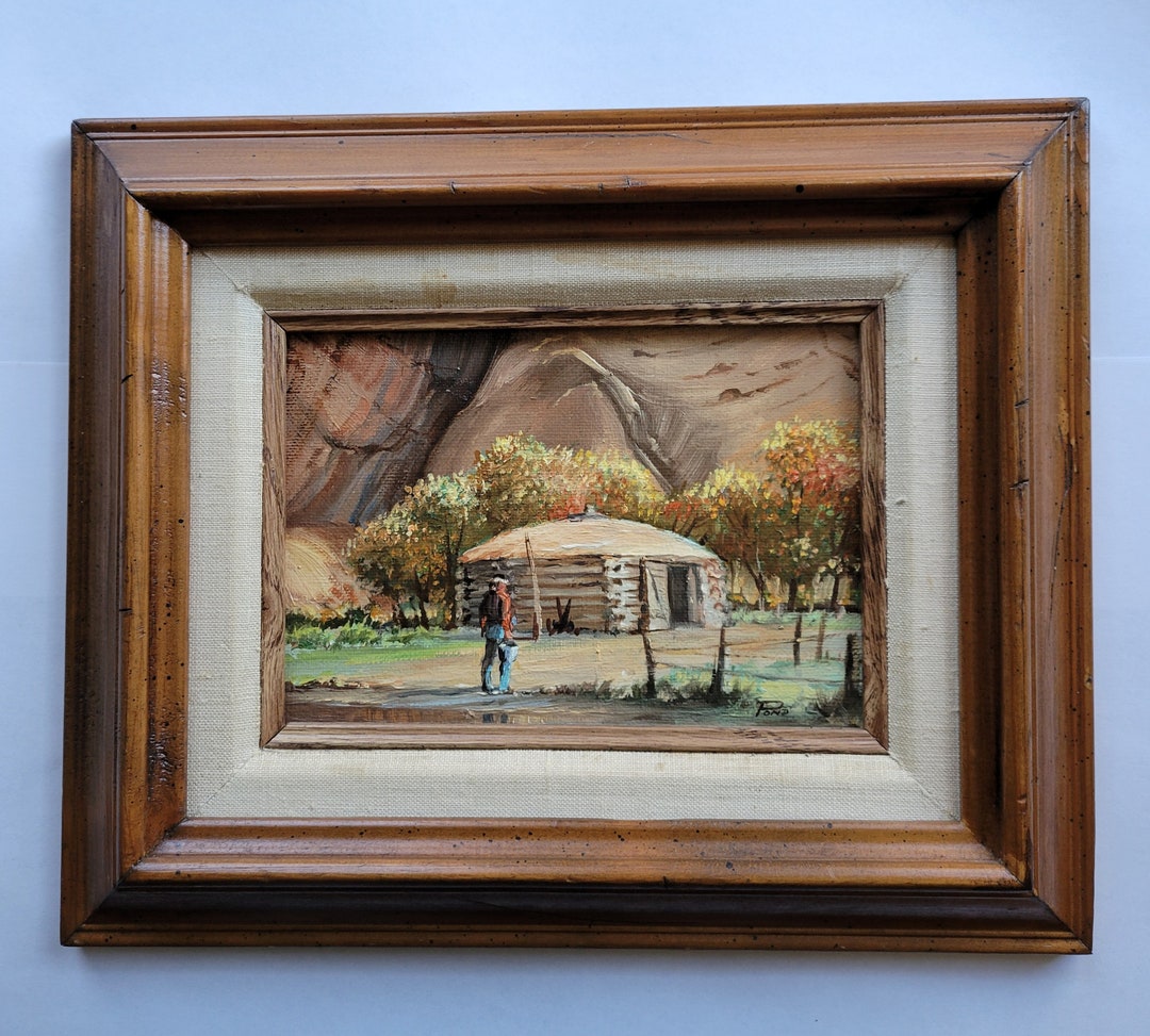 Original Oil Painting on Canvas, Native American Southwest Painting by ...