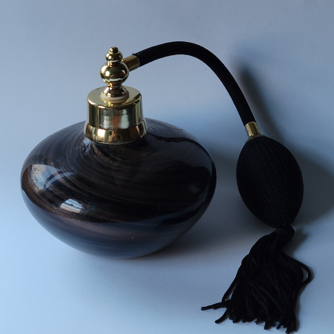 Vintage Perfume Swirl Art Glass Perfume Atomizer Empty Bottle, Display ...